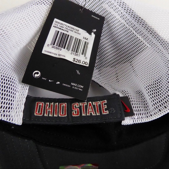 Nike | Accessories | Nike Aerobill Mesh Trucker Hat Ohio State Buckeyes ...